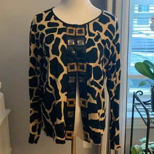 berek | Sweaters | Berek Giraffe Print 4 Oversized Button Cardigan | Poshmark